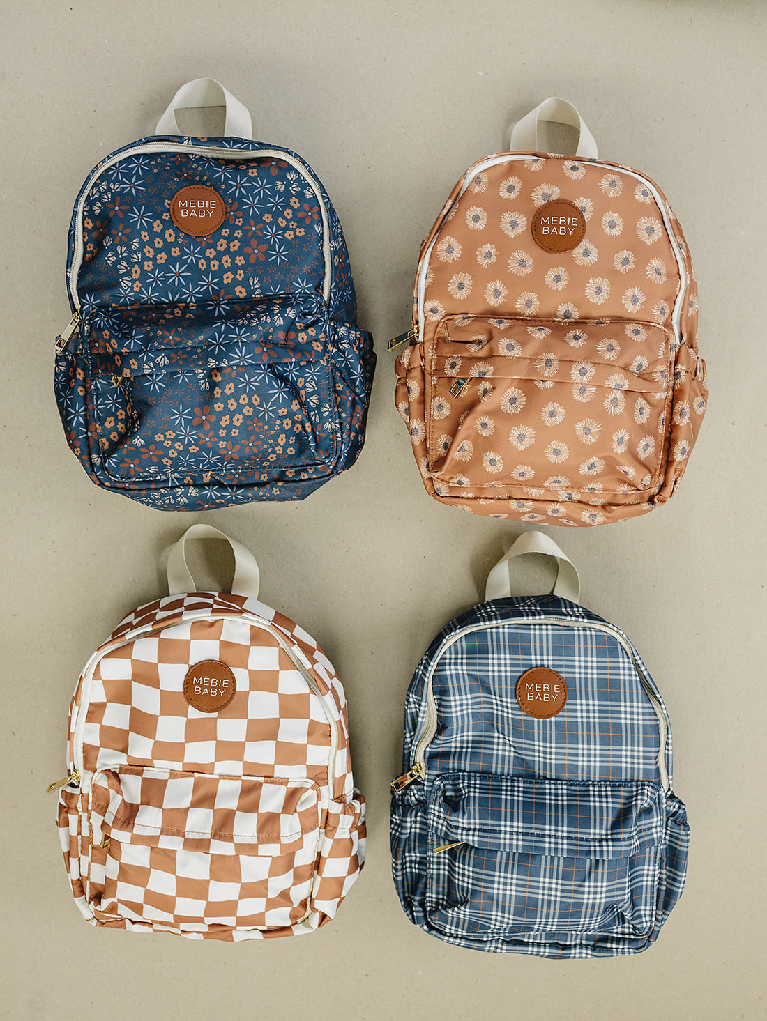Mebie Baby Navy Floral Mini Backpack