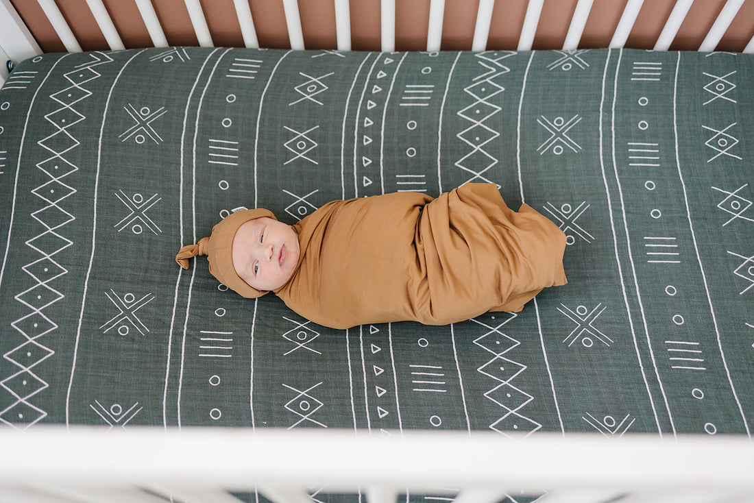 Alpine Muslin Crib Sheet – Mebie Baby