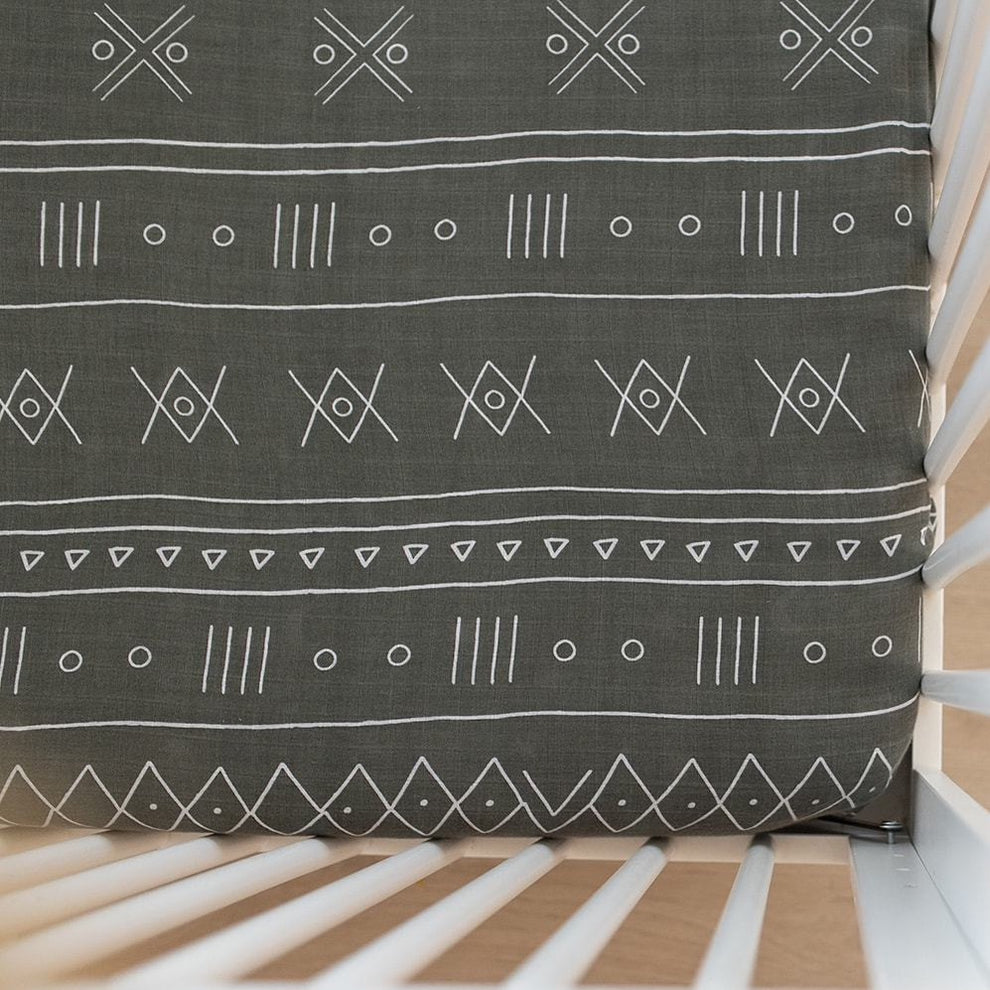 Alpine Muslin Crib Sheet – Mebie Baby